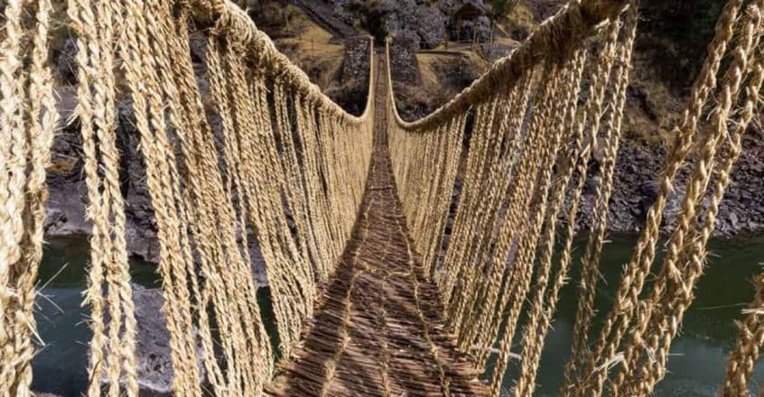 This handwoven Peruvian bridge stands out for obvious reasons | Beyond ...