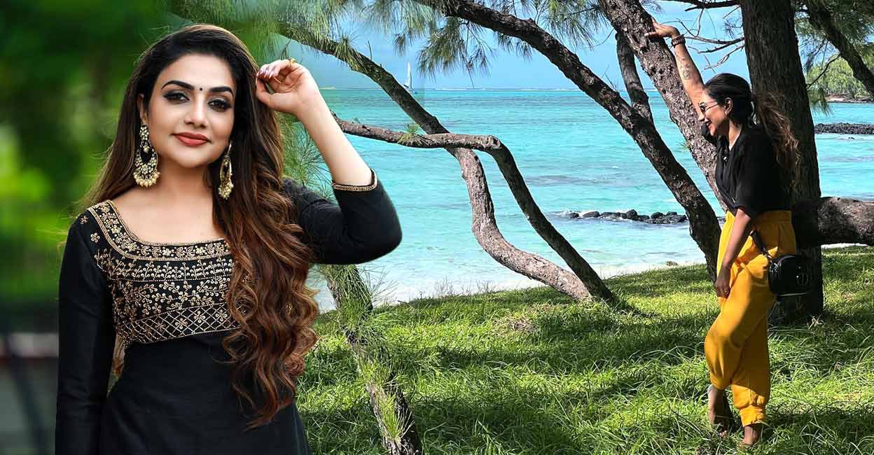 It’s all fun and frolic for singer Rimi Tomy in Mauritius
