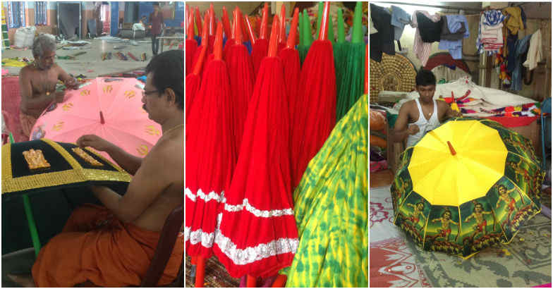 These small colourful pieces of cloth have a #Thrissur Pooram connect