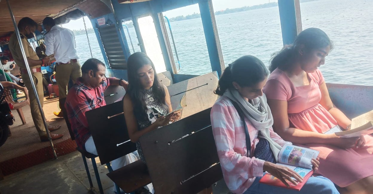 Passenger boats double up as floating libraries in Alappuzha