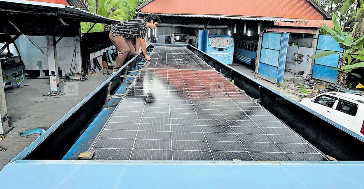 Offering ticket to future; Kannur gets bus with solar-powered AC | Travel | Onmanorama