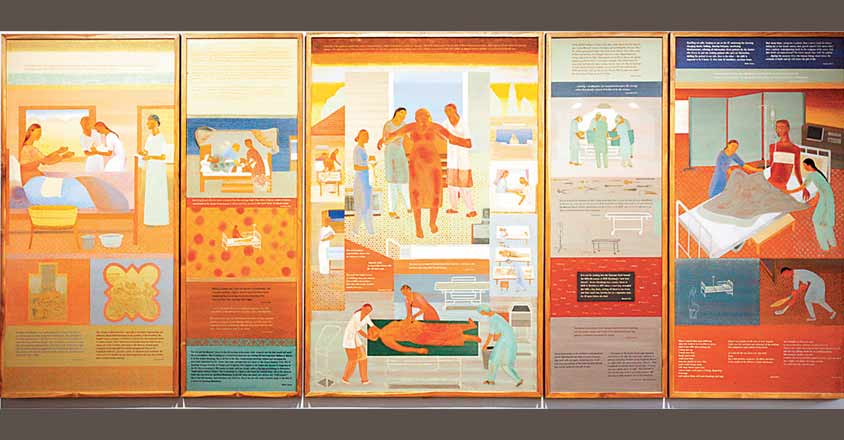 Nilima Sheikh's paean to Kerala nurses a crowd-puller at Biennale