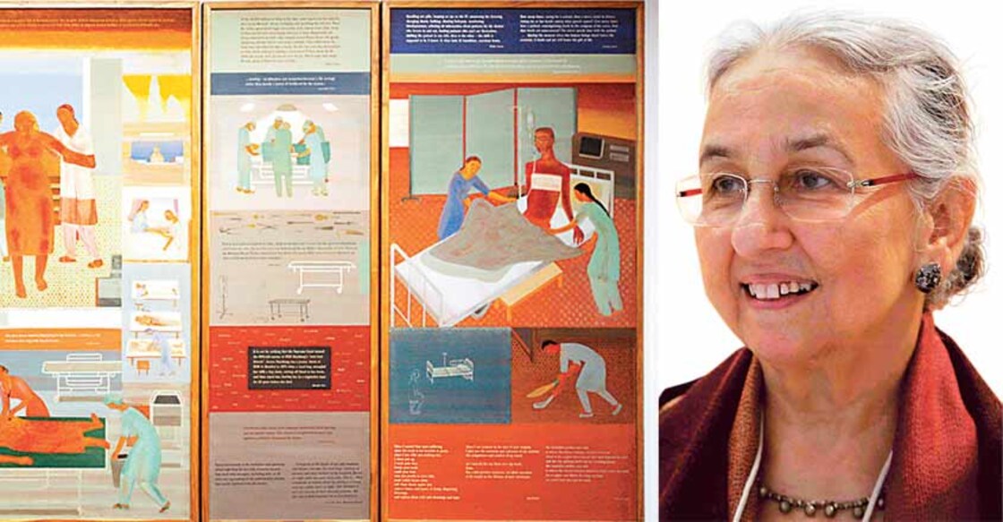 Nilima Sheikh's paean to Kerala nurses a crowd-puller at Biennale